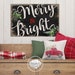 Merry and Bright Sign Modern Farmhouse Christmas Sign Large - Etsy