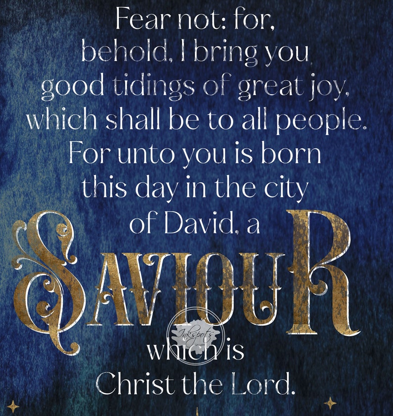 Luke 2 Nativity Christmas Sign Manger Star of Bethlehem Wall Canvas ...