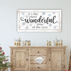 Its the Most Wonderful Time of the Year Christmas Sign | Rustic ...