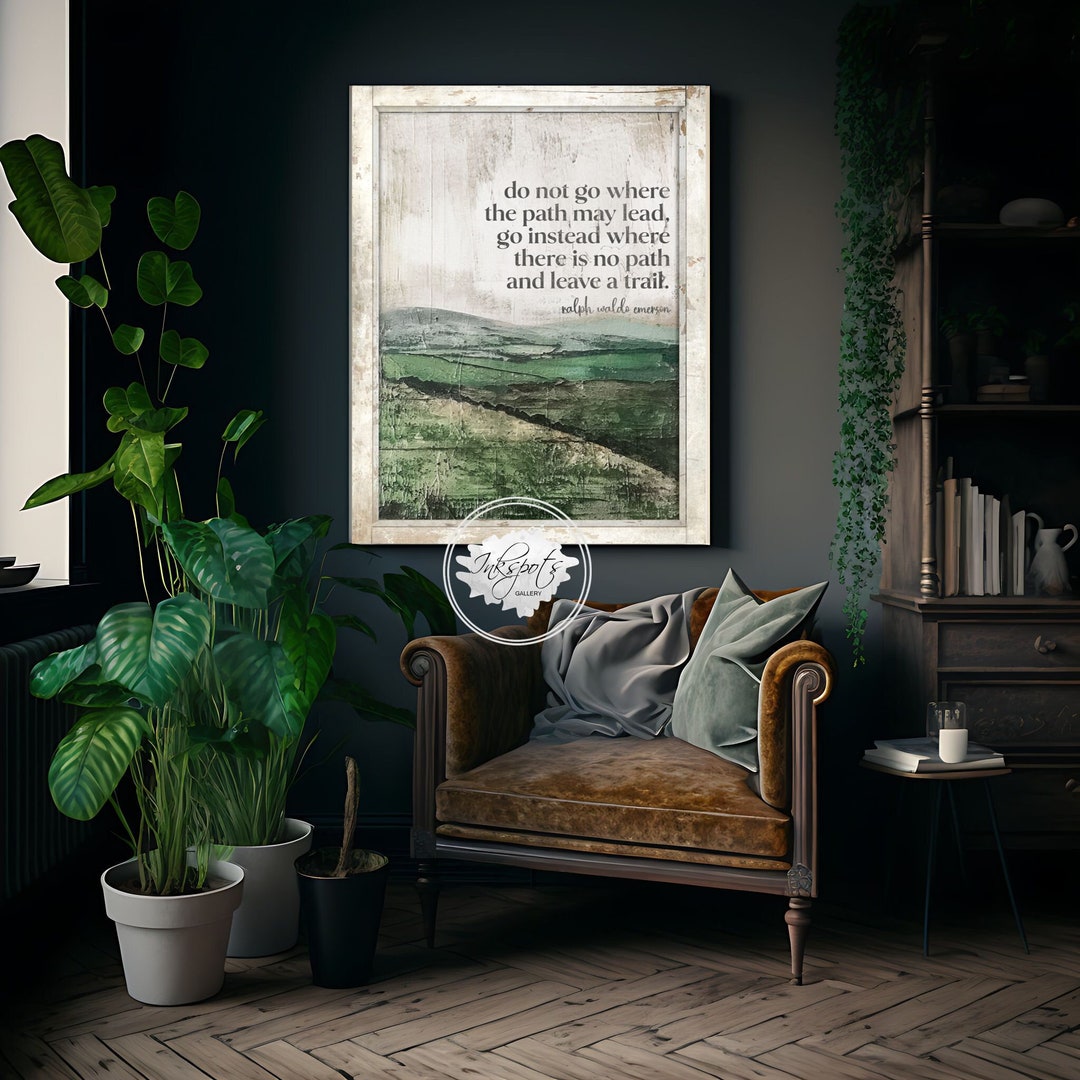 Ralph Waldo Emerson Motivational Sign, Inspirational Graduation Gift ...