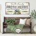 Fresh Herbs Large Kitchen Sign, Personalized Modern Farmhouse Kitchen ...