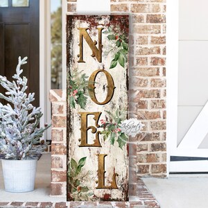 Noel Christmas Sign, Holiday Porch Entryway Mantel Decoration CH117 - Etsy
