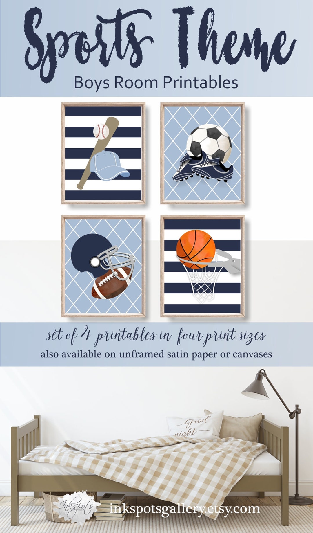 SPORTS THEME Toddler Room Decor Boy Sports Decor PRINTABLE - Etsy