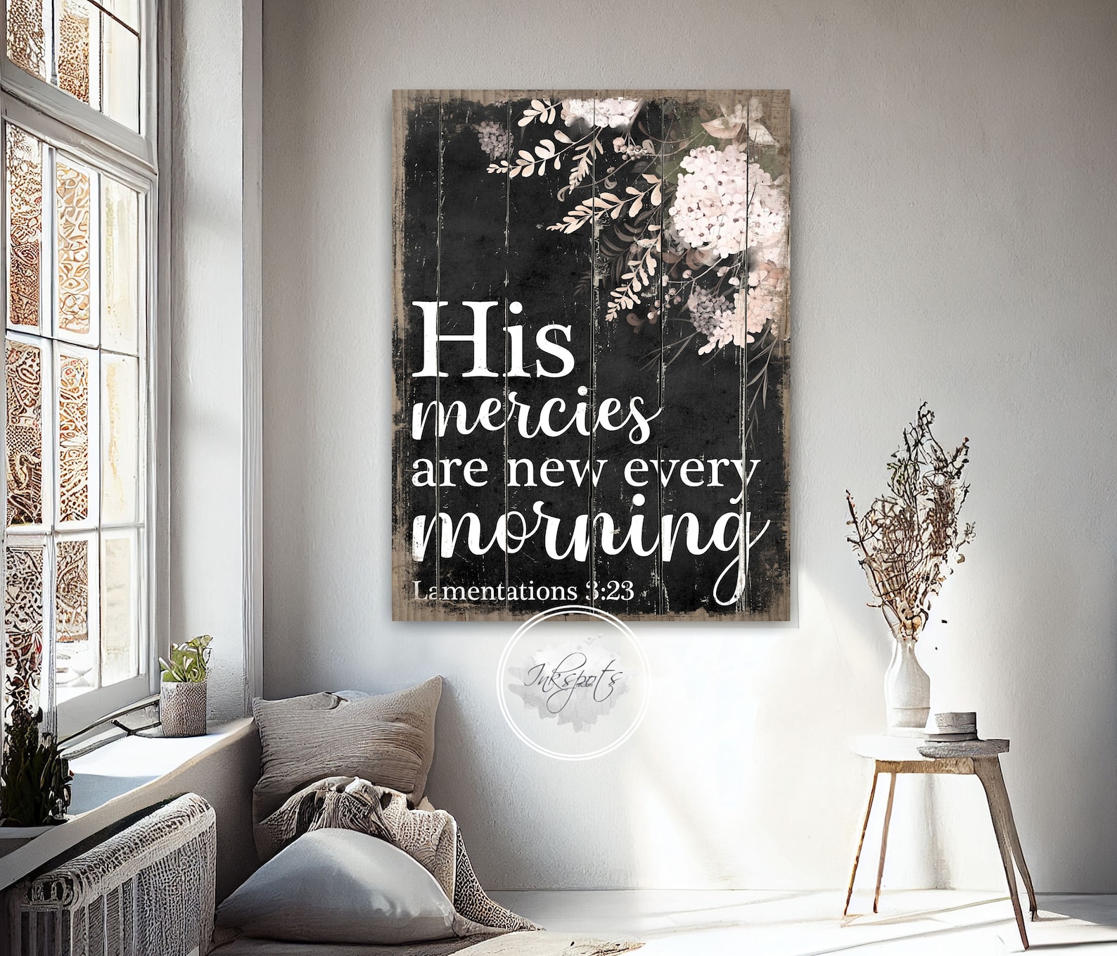 His Mercies Are New Every Morning Large Scripture Sign, Lamentations 3 ...