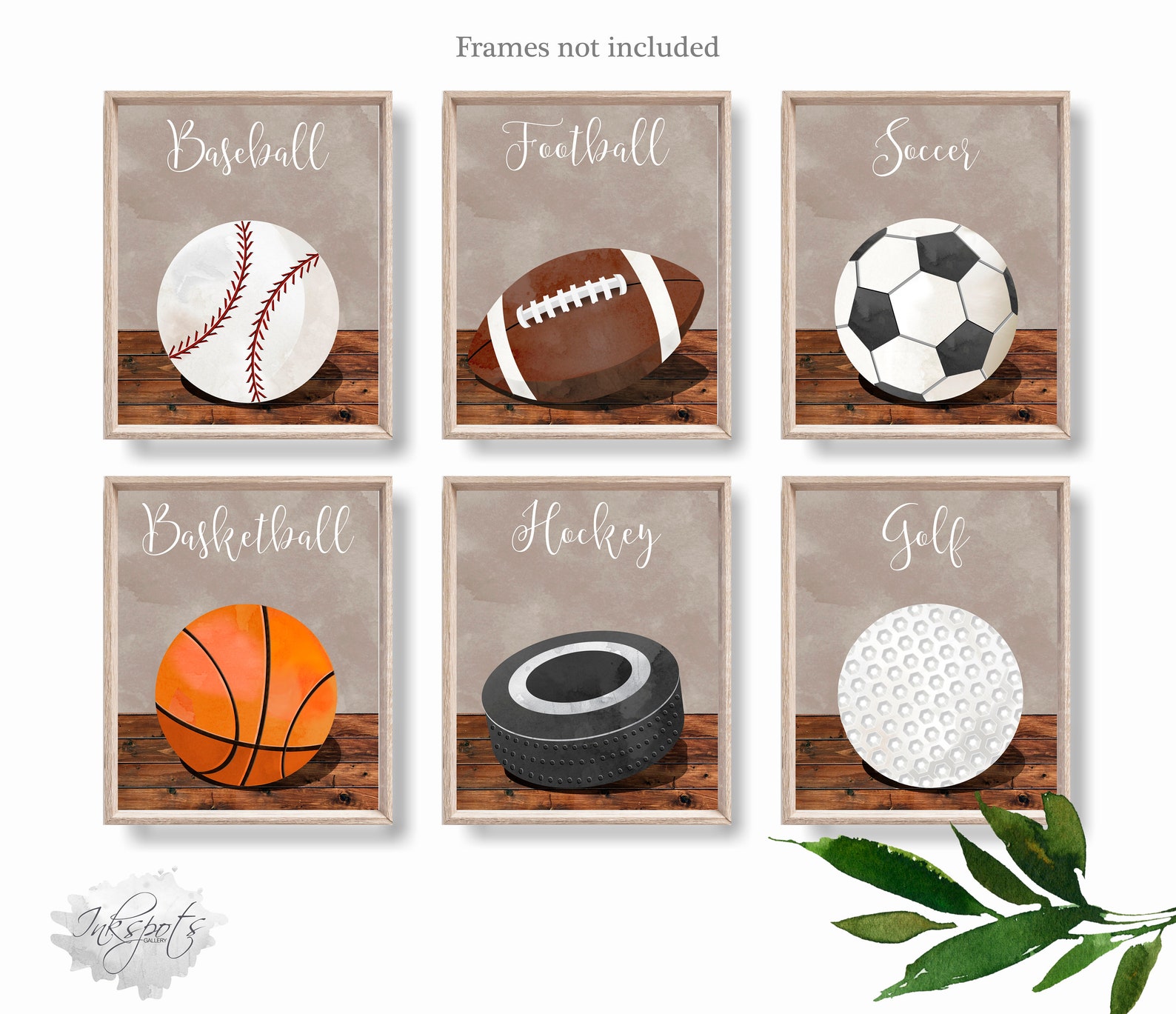 Printable Sports Decor for Boys Room Set of 6 Sports Nursery - Etsy