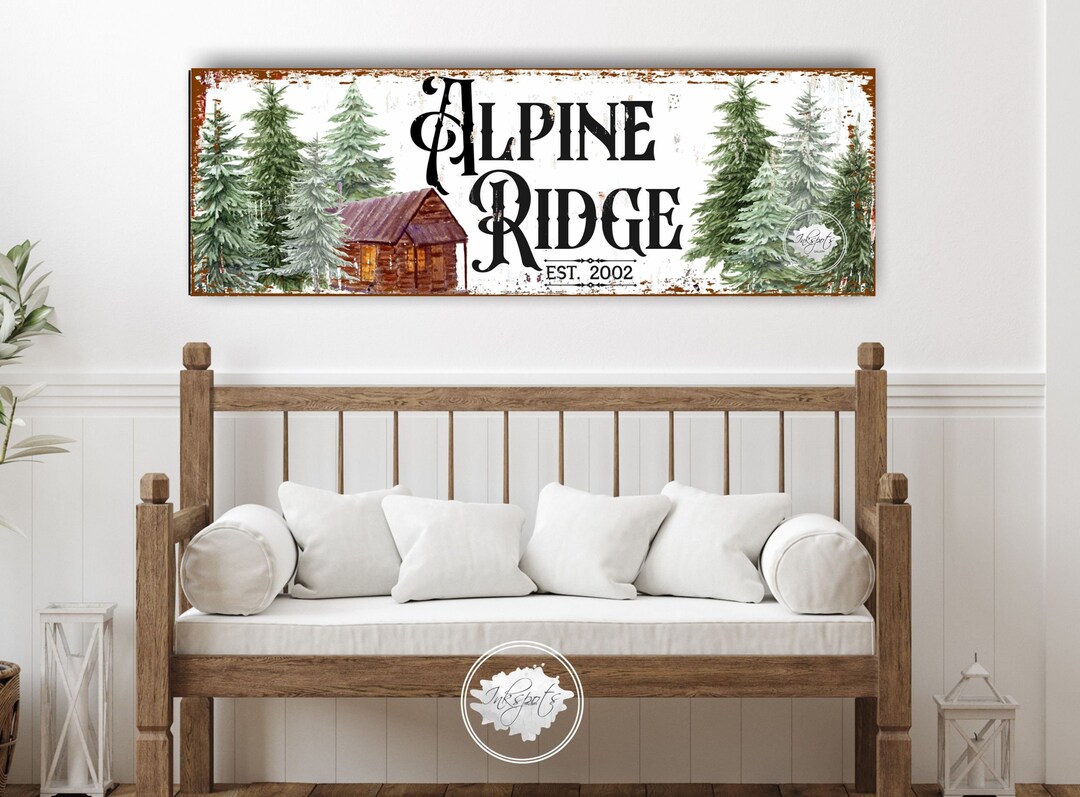 Personalized Cabin Sign | Custom Log Cabin Sign | Rustic Hunting Cabin ...