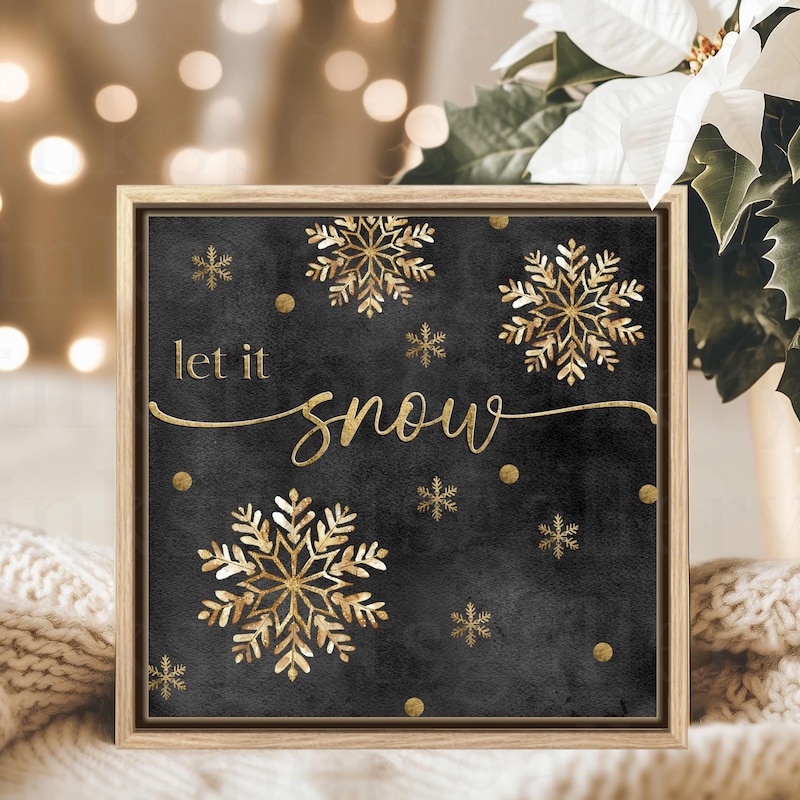 Let It Snow Mantle Signs - Etsy