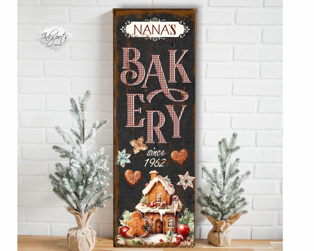 Gingerbread Sign Vintage Inspired Bakery Rustic Porch Sign - Etsy