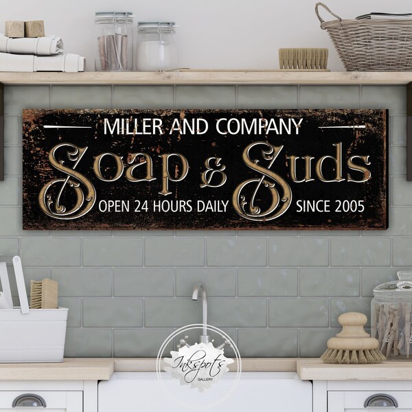 Personalized Laundry Room Print Laundry Sign Housewarming Gift - 60 ...