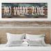 No Wake Zone Nautical Bedroom Sign, Coastal Wall Decor, Lake House Sign ...