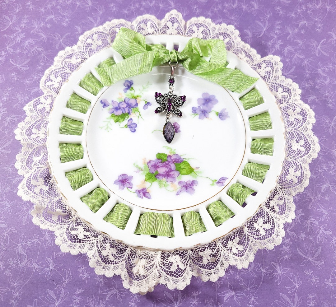 Vintage Plate Altered Art Shabby Chic - Etsy