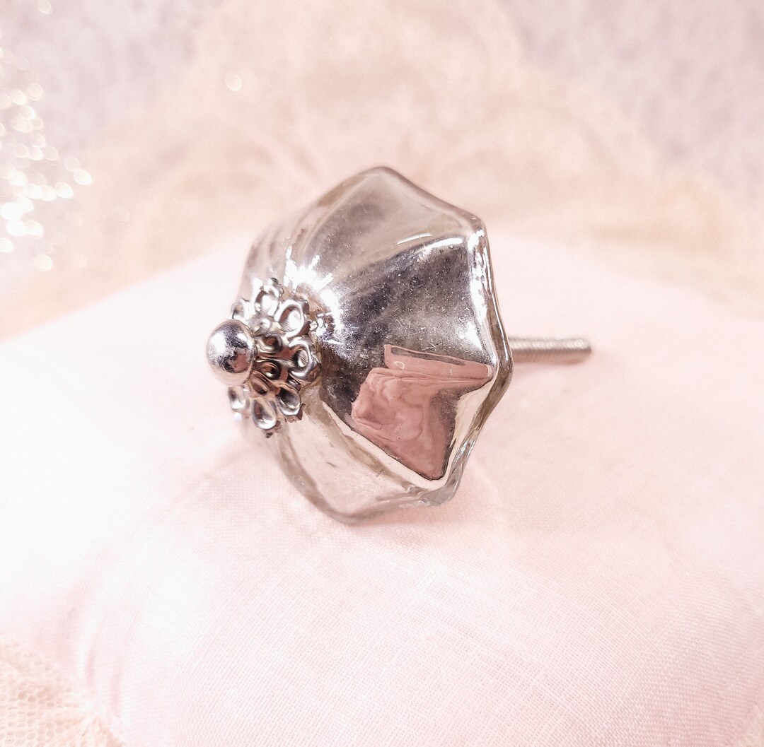 Decorative Mercury Glass Drawer Pull - Etsy