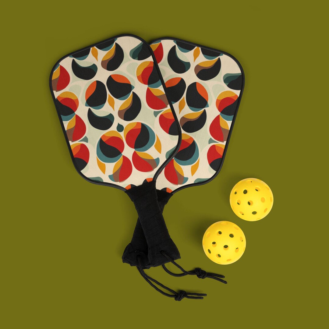 Retro Pop Pickleball Paddle Set, Serve in Style With a Splash of Color ...