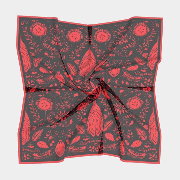 Red Head Scarf - Etsy