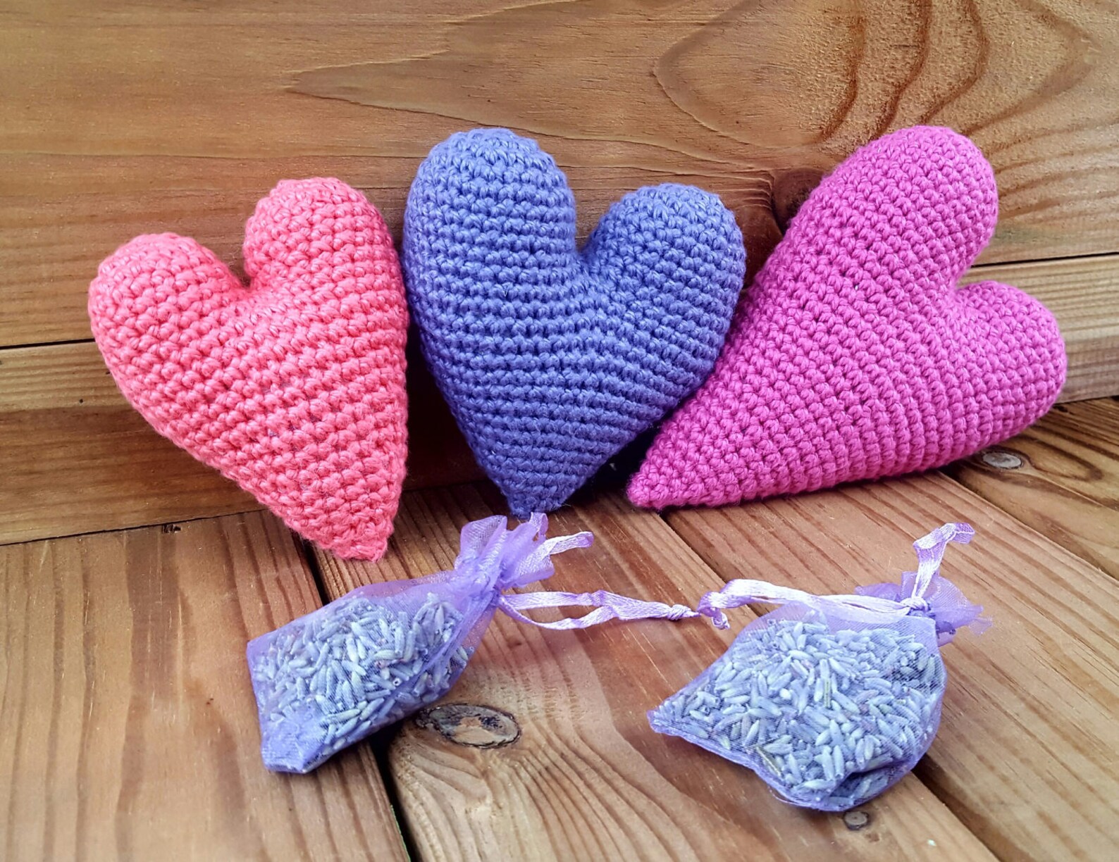 Crochet Pattern for Heart, Valentine's Day Gift Idea, Lavender Filled ...