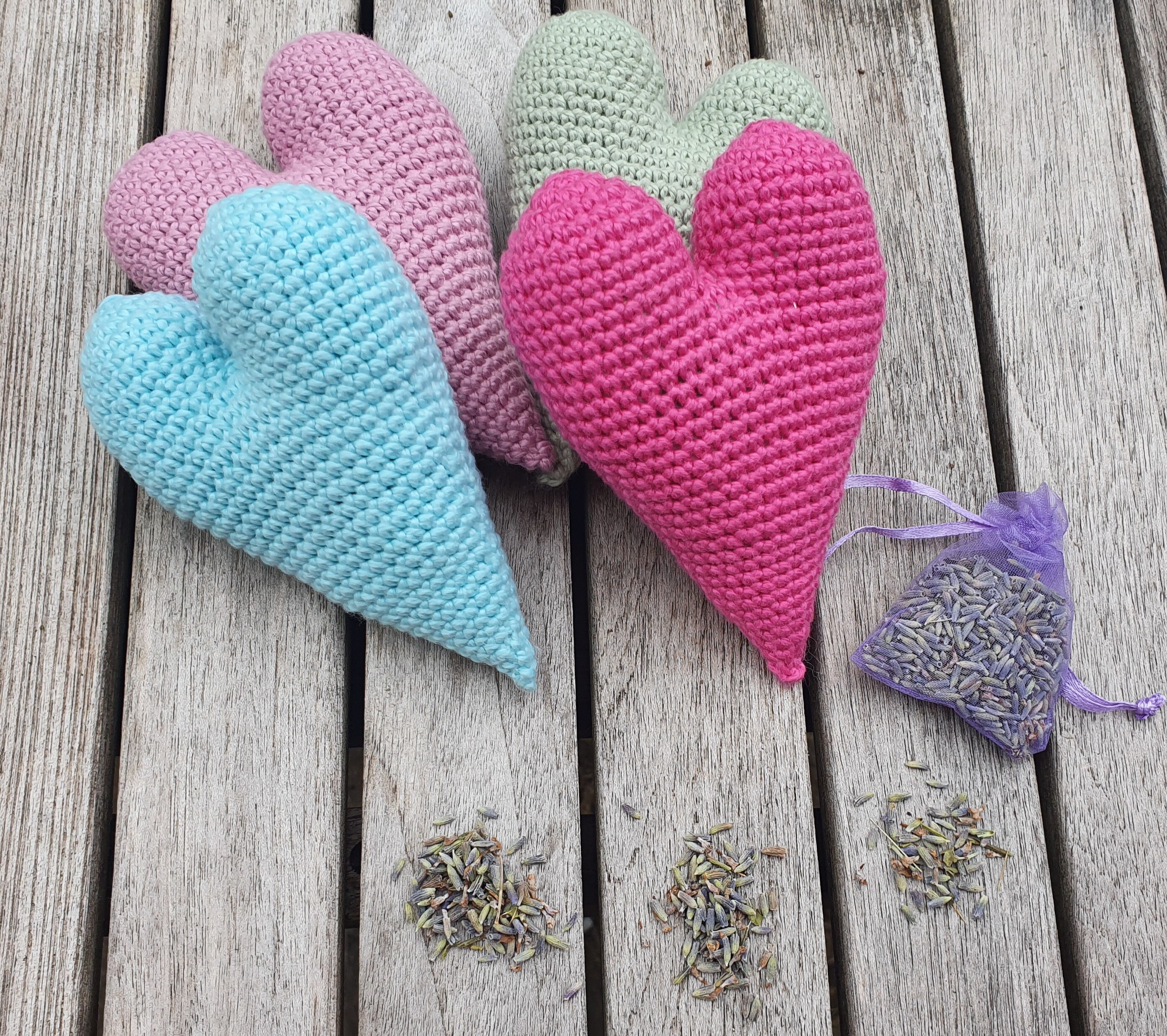 Crochet Pattern for Heart, Valentine's Day Gift Idea, Lavender Filled ...