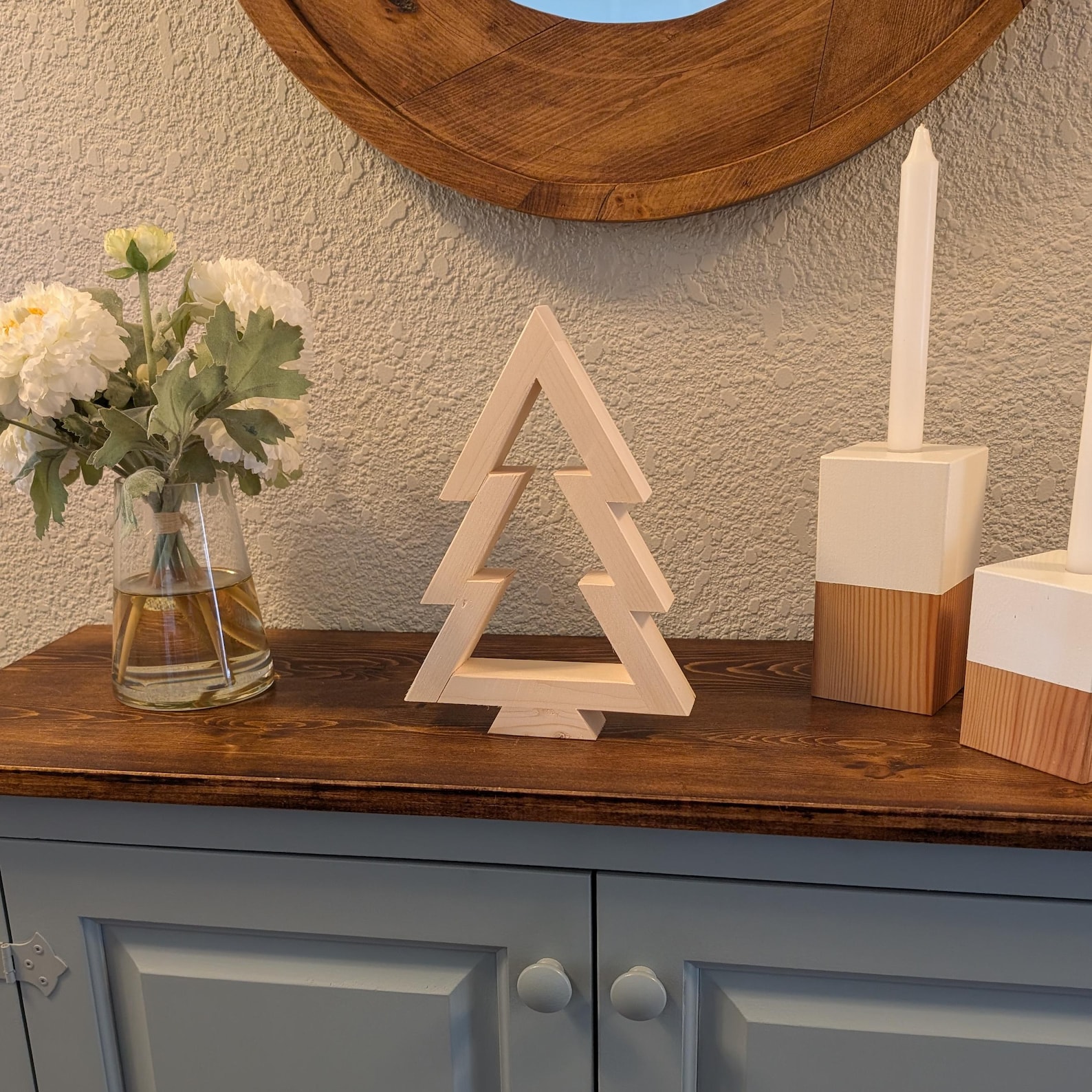 Easy DIY Small Christmas Tree Plan Two Sizes: Fun Beginner Woodworking ...