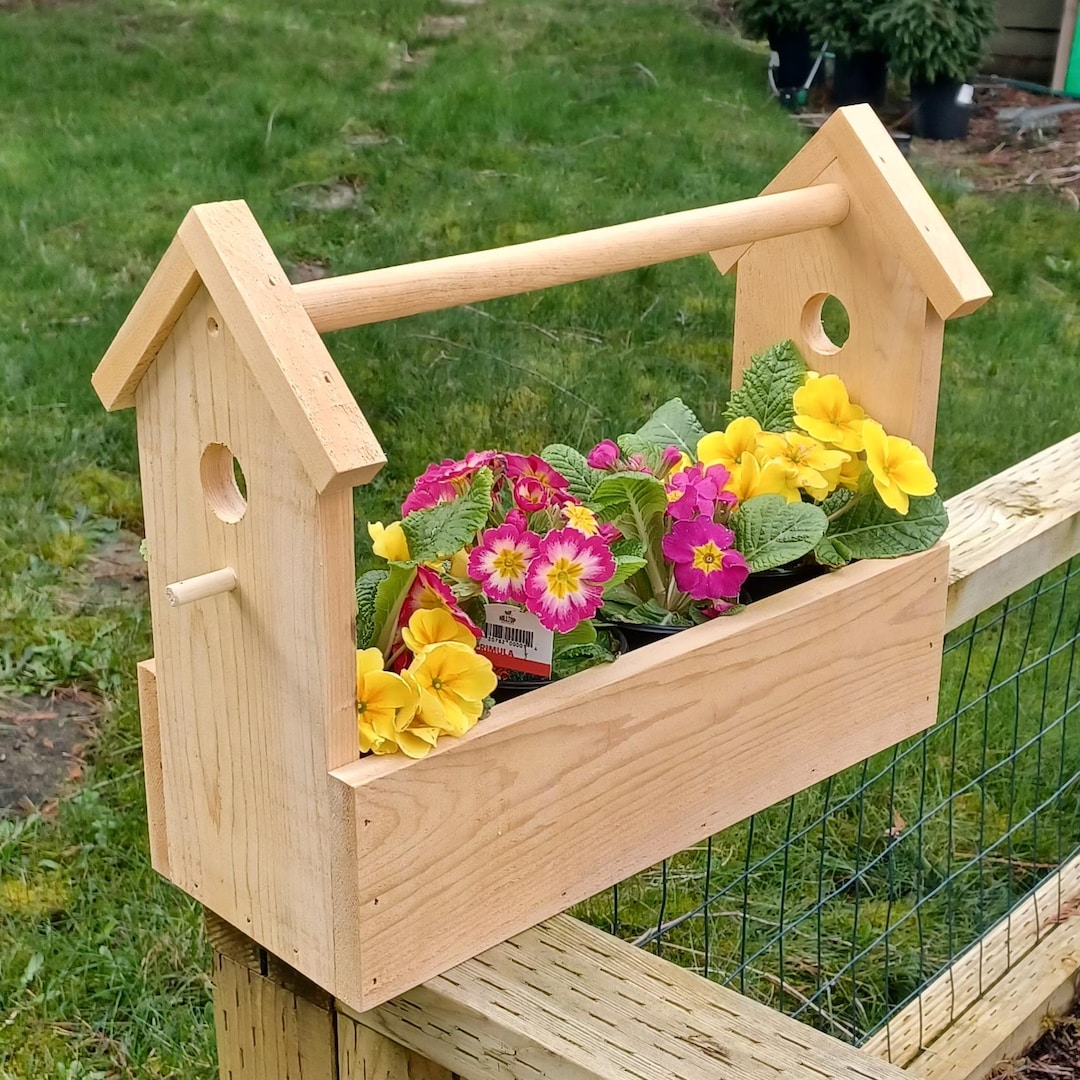 Easy DIY Cedar Birdhouse Planter Box: Beginner Woodworking Project (PDF ...