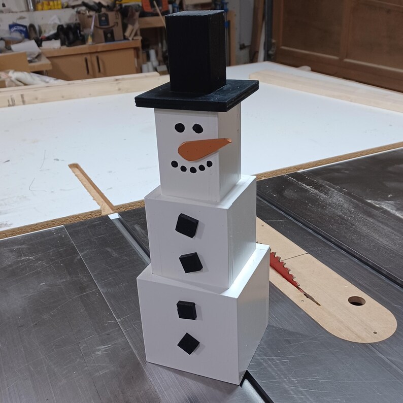 Easy DIY Small Plywood Snowman Plan: Fun Beginner Woodworking Project ...