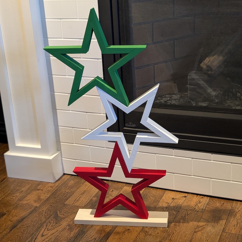 Easy DIY Triple Star Decor Plan: Beginner Woodworking Project (PDF ...