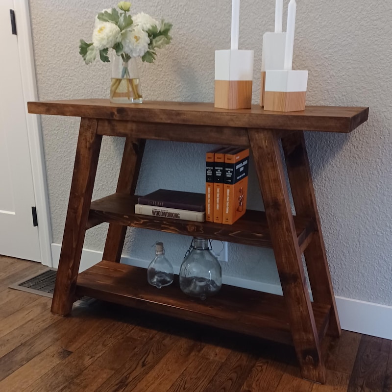 Rustic Table for Entry - Etsy