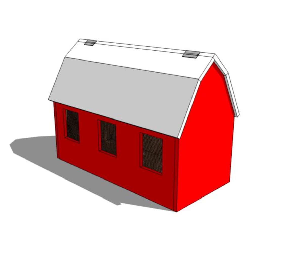Plywood Barn Style Toy Box Plan: Step-by-step Beginner Woodworking ...