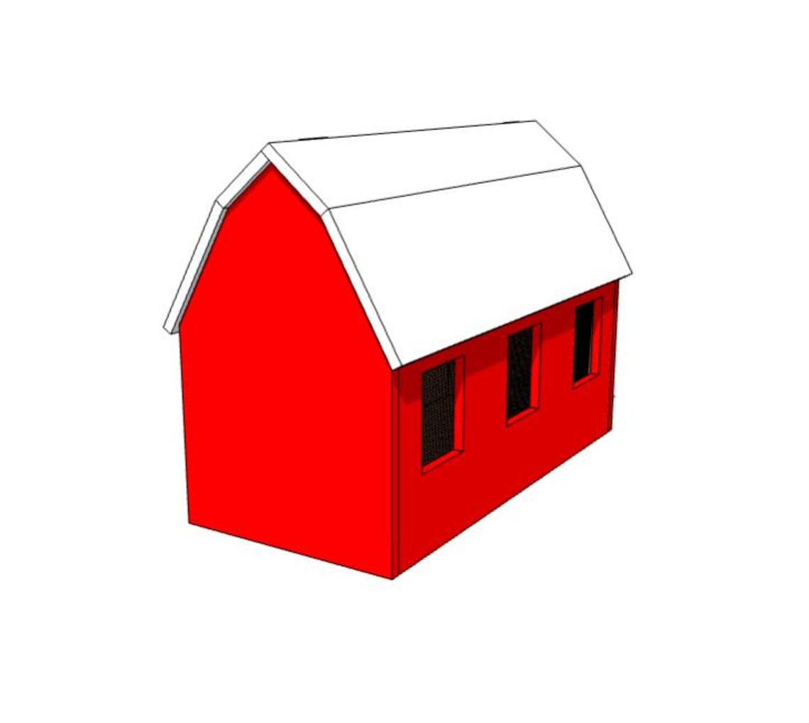 Plywood Barn Style Toy Box Plan: Step-by-step Beginner Woodworking ...