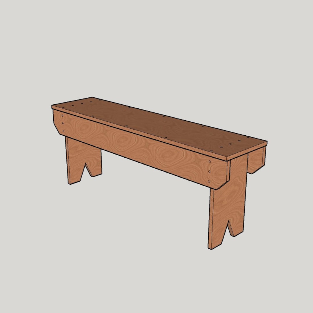 Easy DIY Rustic Farmhouse Bench Build Plan: Fun Woodworking Project ...