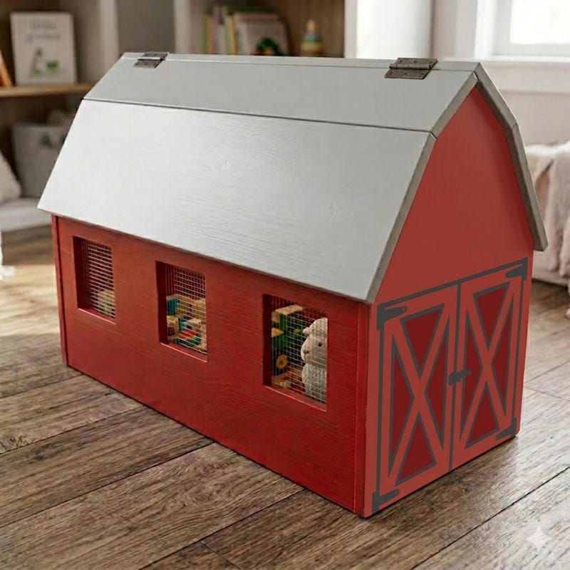 Wooden Toy Barns - Etsy