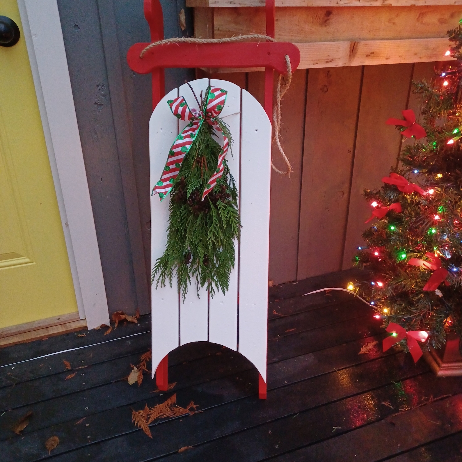 Rustic Christmas Sled, DIY Wooden Sled Plans, Sled Plans, Vintage Sled ...