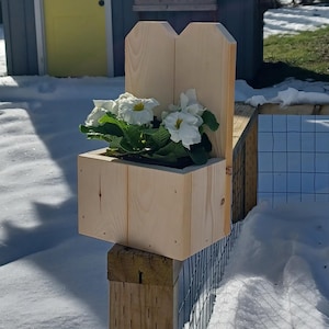 DIY Wall Mounted Flower Box Plans, Step by Step Woodworking Projects ...