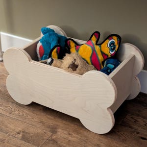 Easy DIY Dog Toy Box Plan, Fun Beginner Woodworking Project (PDF ...