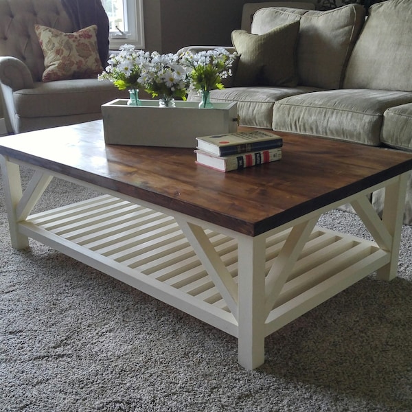 RUSTIC COFFEE TABLE - Etsy