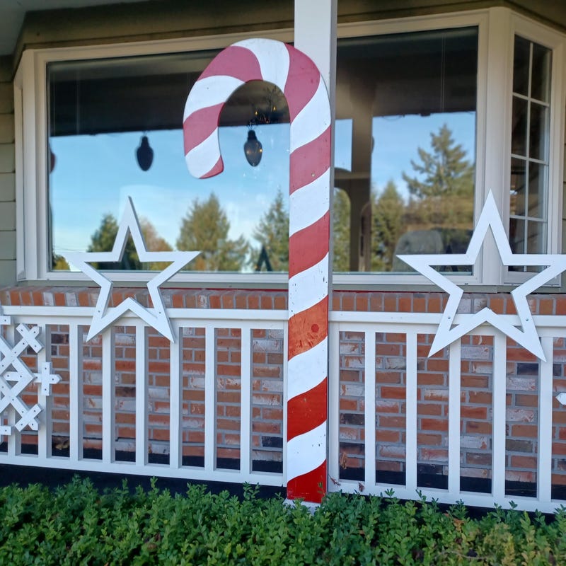 Candy Canes Large Outdoor - Etsy