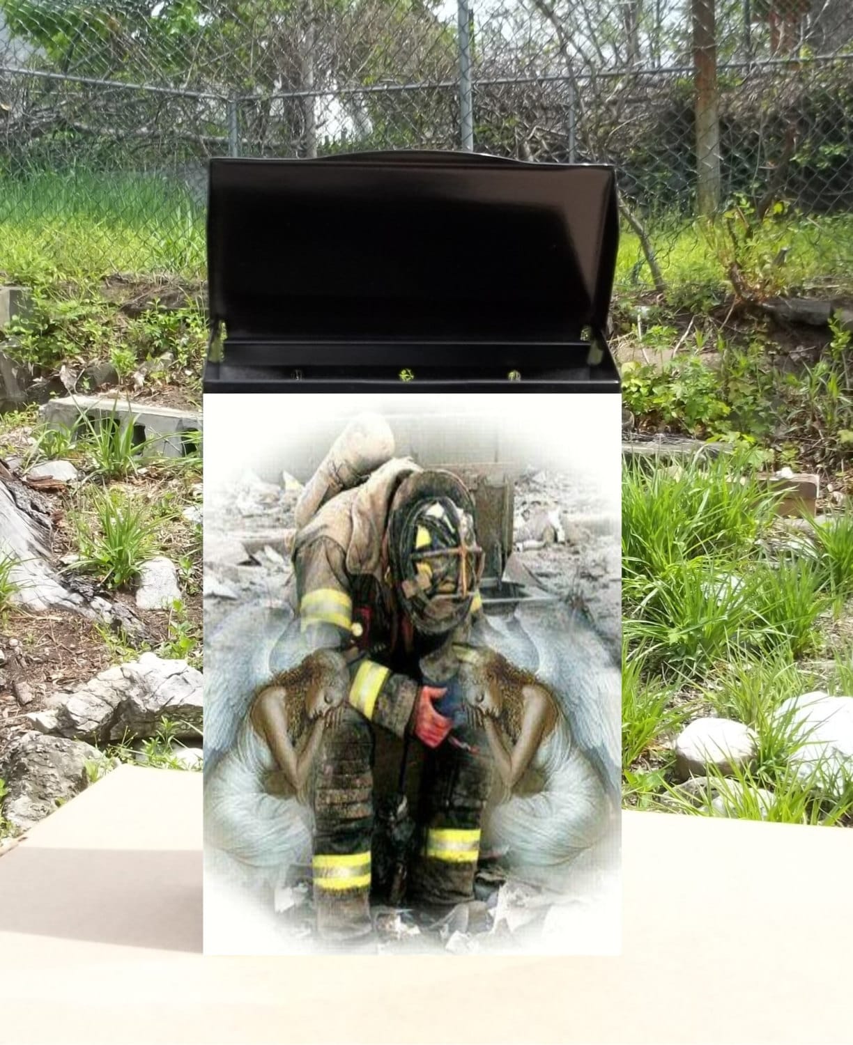 Firefighter-angels Wall Mounted Mailbox - Etsy
