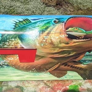 Bass Mailbox. Design is on Both Sides. - Etsy
