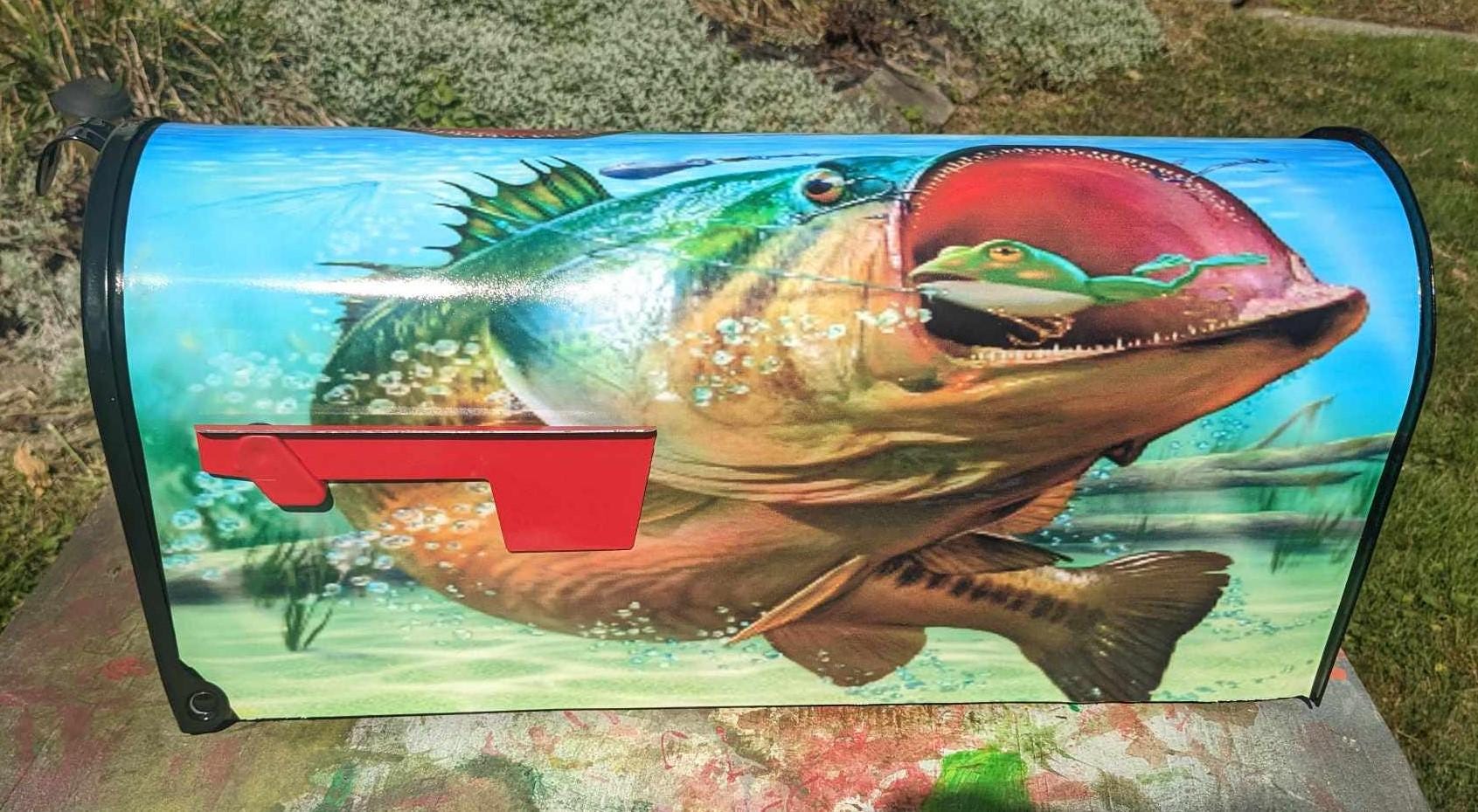 Bass Mailbox. Design is on Both Sides. - Etsy