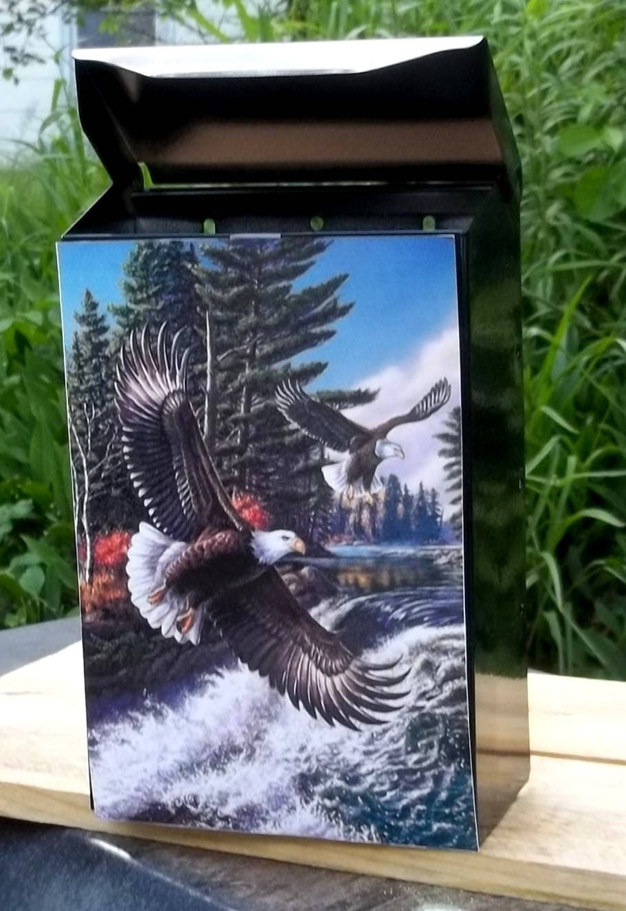 2 Bald Eagles in Flight Wall Mounted Mailbox - Etsy