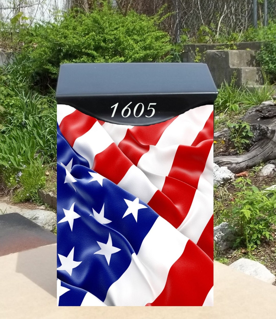 American Flag Wall Mounted Mailbox - Etsy