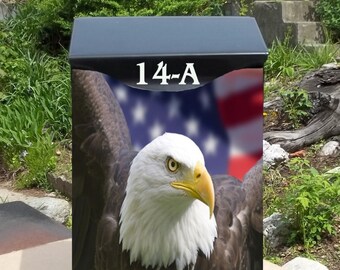 Eagle-flag-god Bless America Mailbox - Etsy