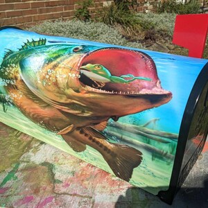Bass Mailbox. Design is on Both Sides. - Etsy