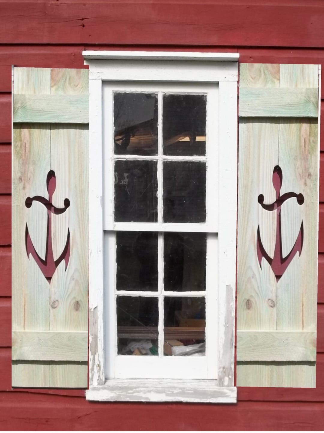 Anchor Wood Shutters Cut Out - Etsy