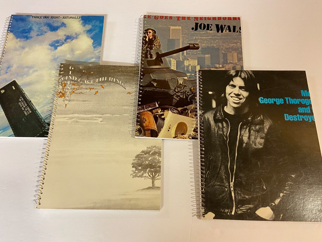 Recycled Album Cover Notebooks. Set of 4. Three Dog Night - Etsy