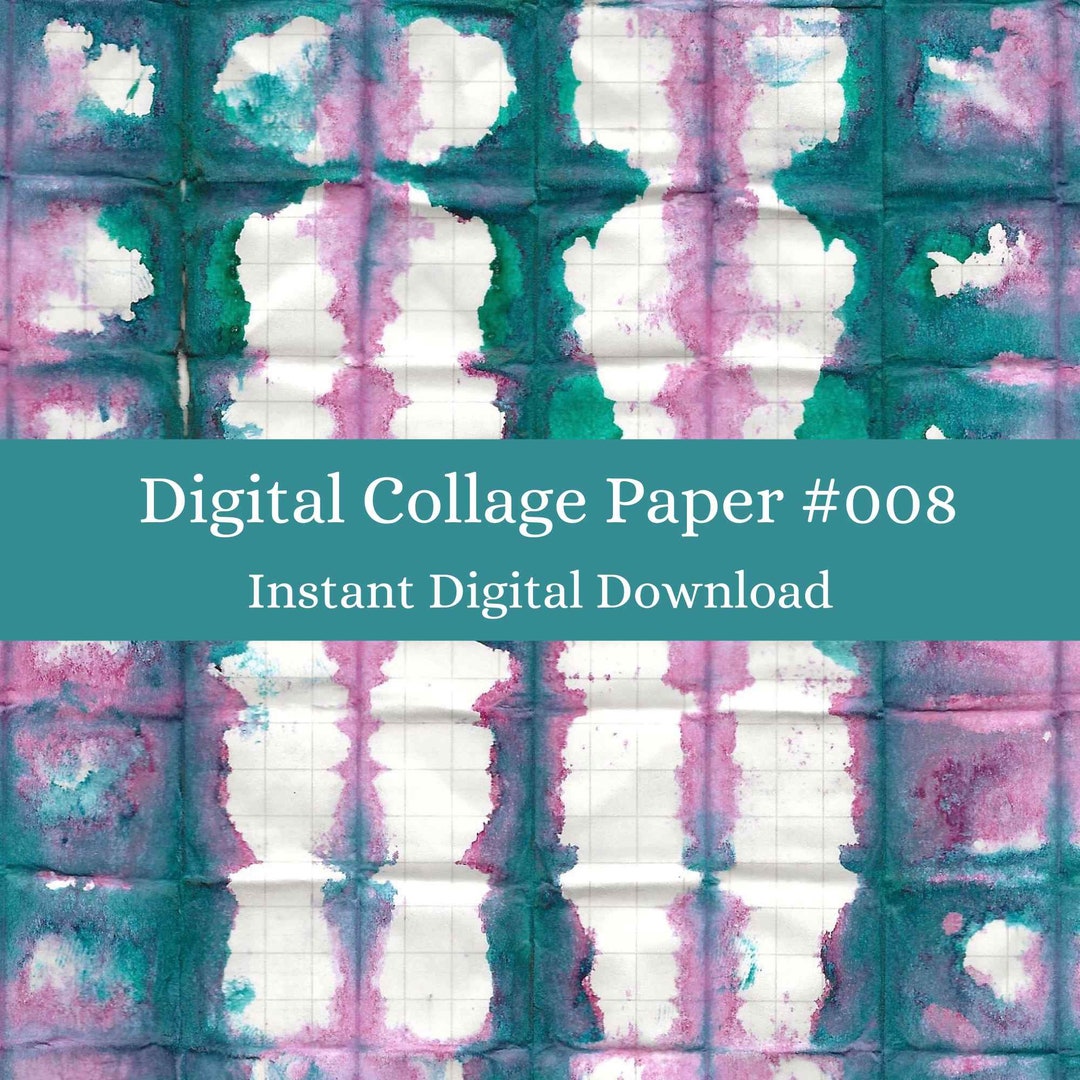 Digital Collage Paper #008: Digital Collage Backgrounds, Instant ...