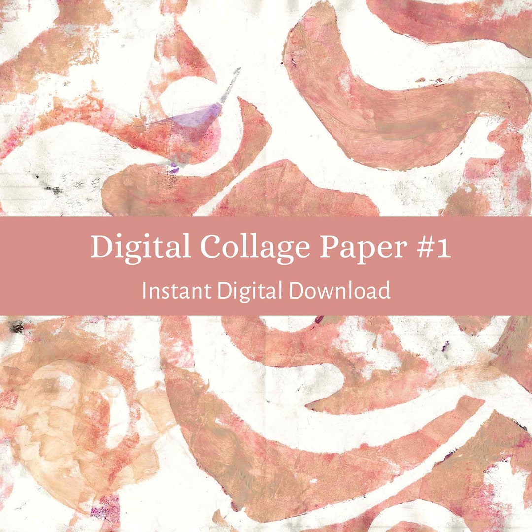Digital Collage Paper #1, Digital Collage Backgrounds, Instant Download ...
