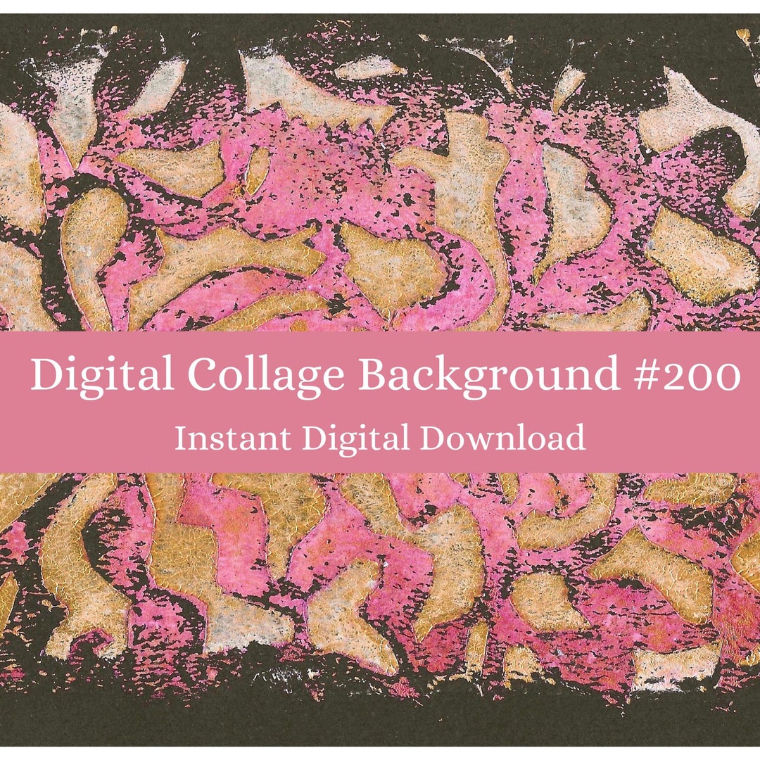 Digital Collage Paper, Digital Collage Backgrounds, Instant Download ...