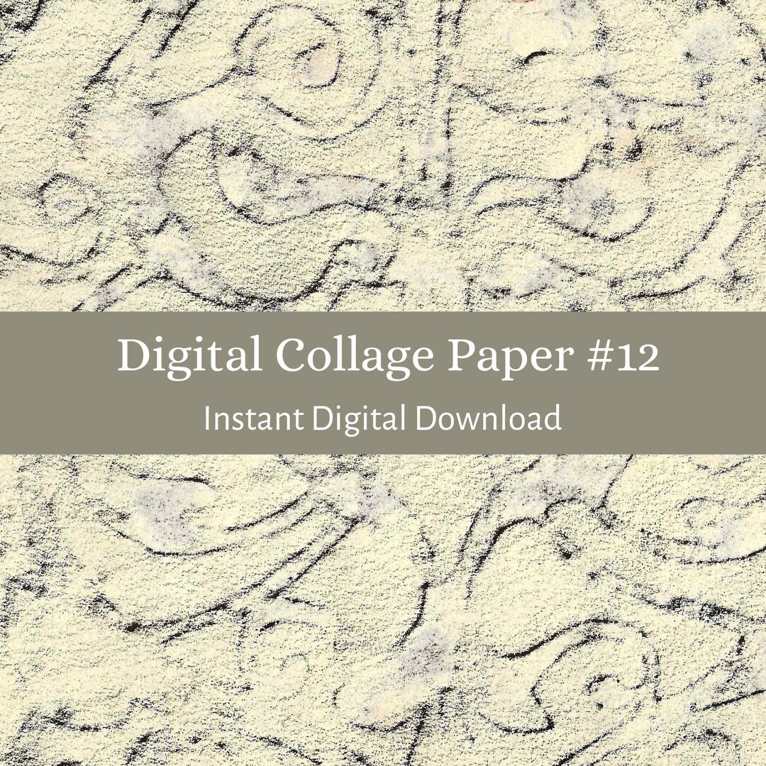 Digital Collage Paper #12, Digital Collage Backgrounds, Instant ...