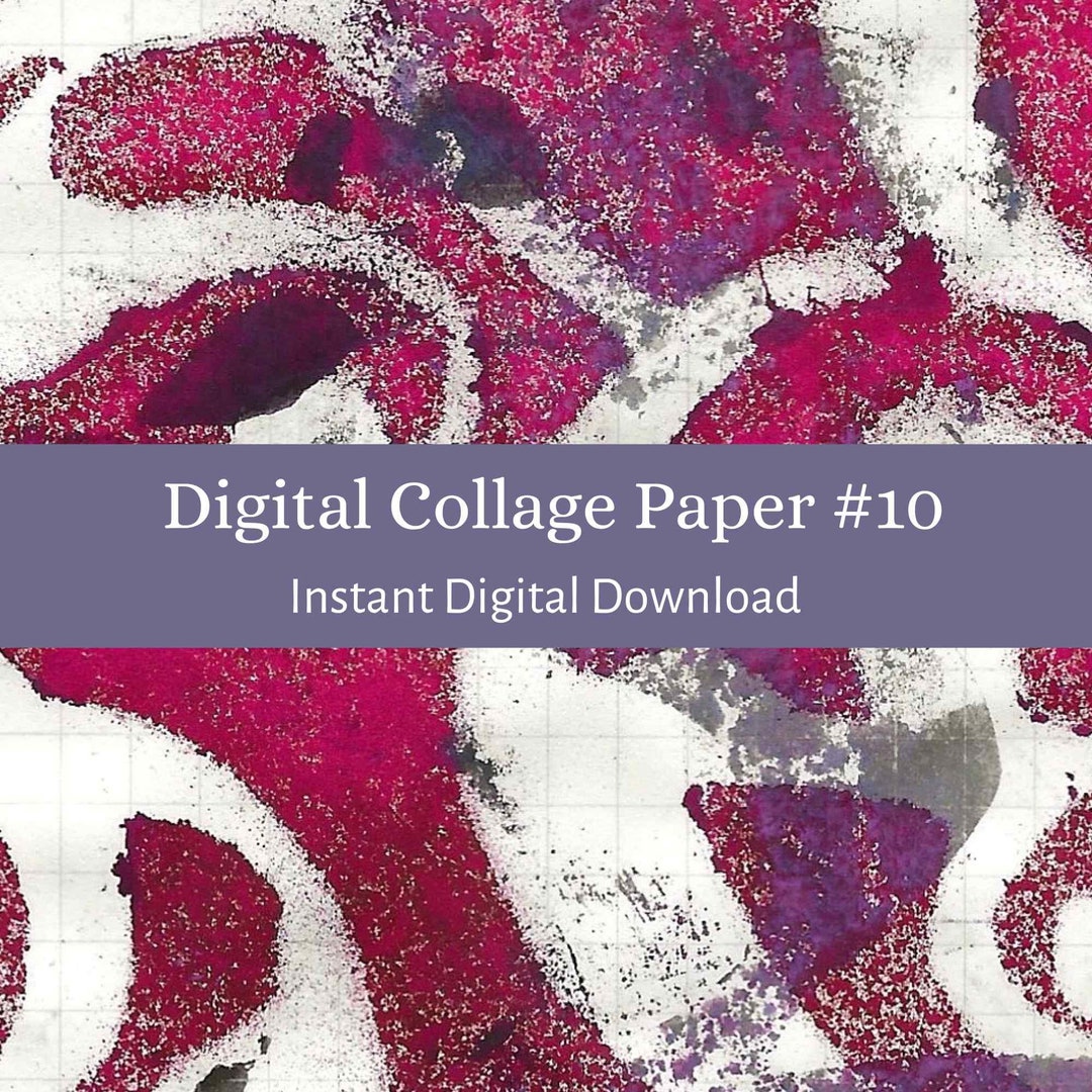 Digital Collage Paper #10, Digital Collage Backgrounds, Instant ...