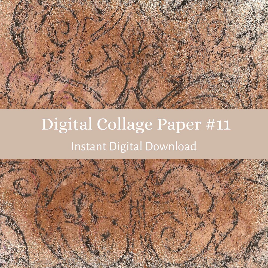 Digital Collage Paper #11, Digital Collage Backgrounds, Instant ...
