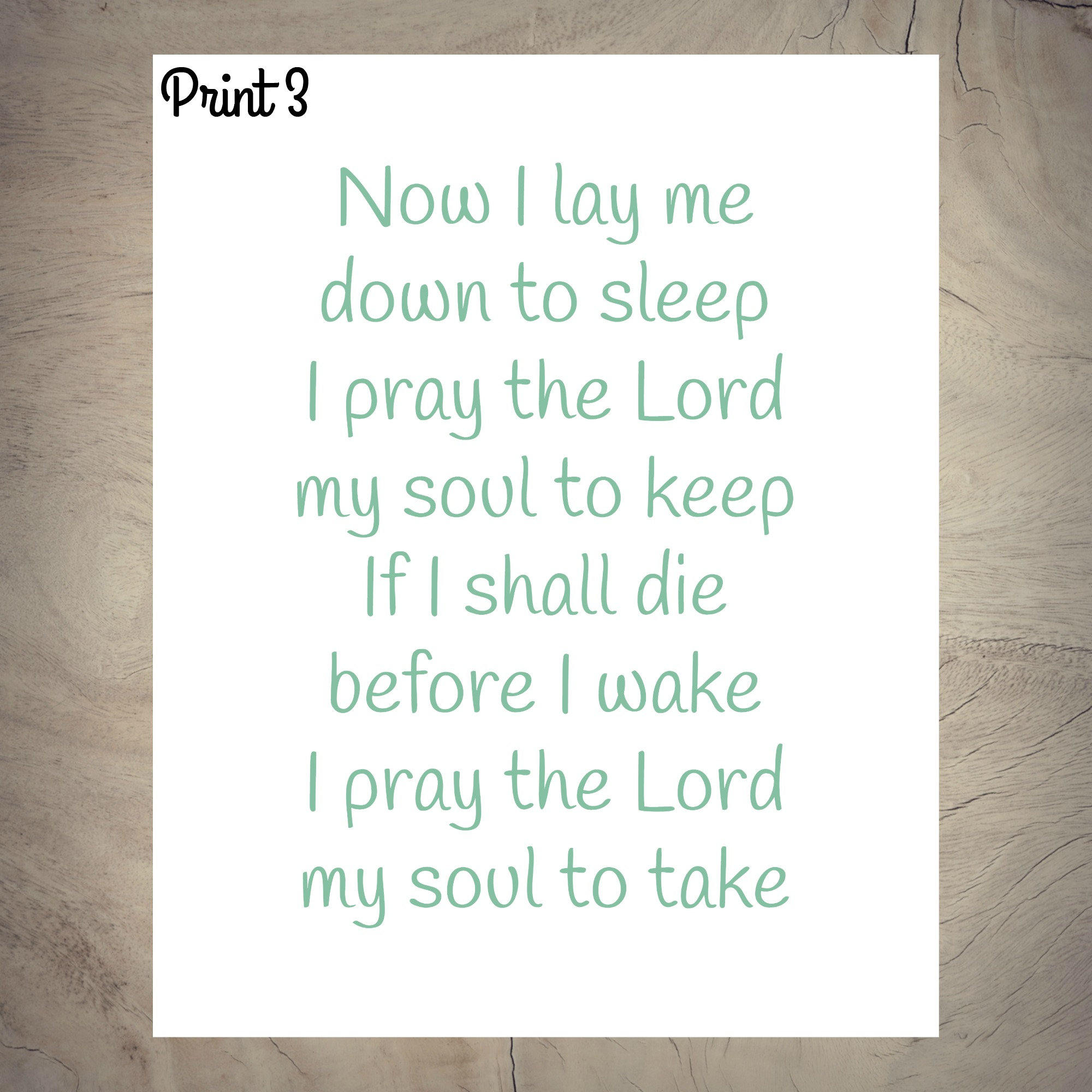 Now I lay me down to sleep I pray the Lord my soul to keep | Etsy
